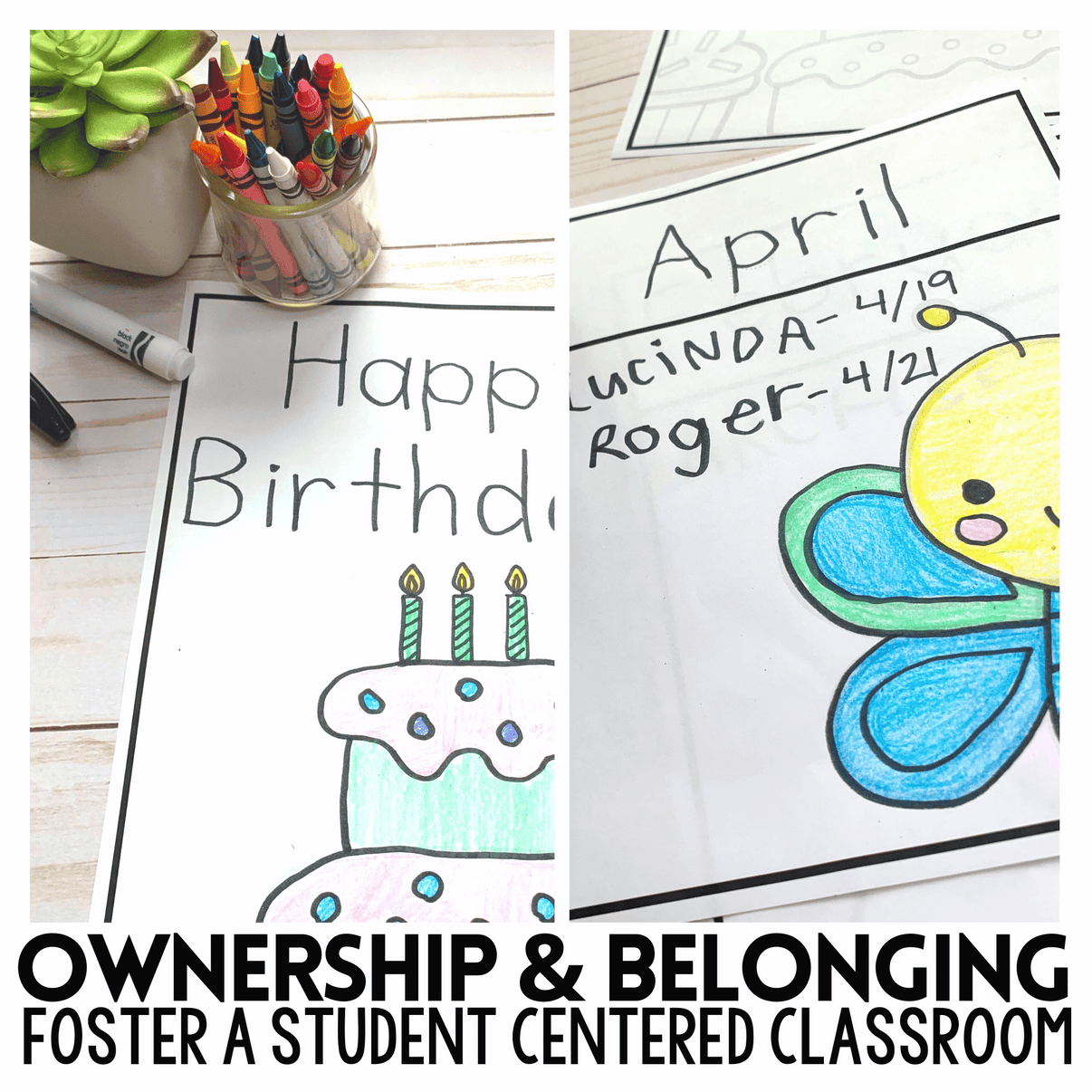 Student Made Classroom Birthday Display for PreK - 1st Grade – The ...